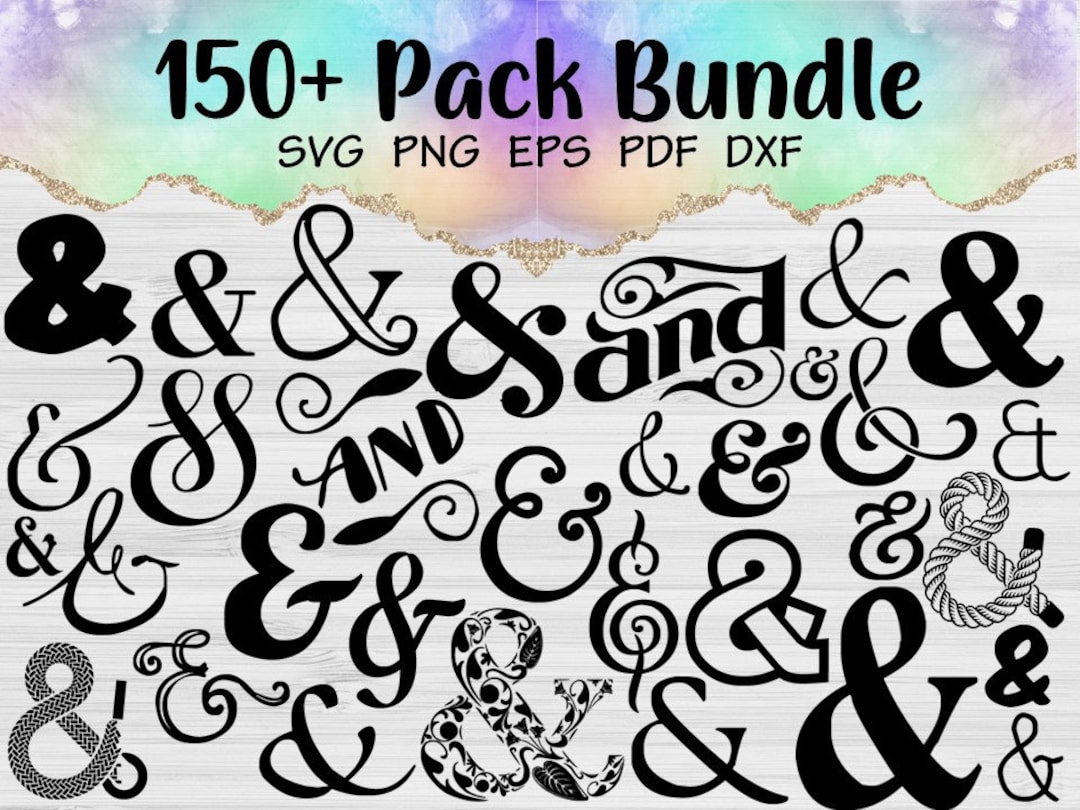 Ampersand SVG, Modern Calligraphy SVG, and Svg, Handlettered and Symbol ...