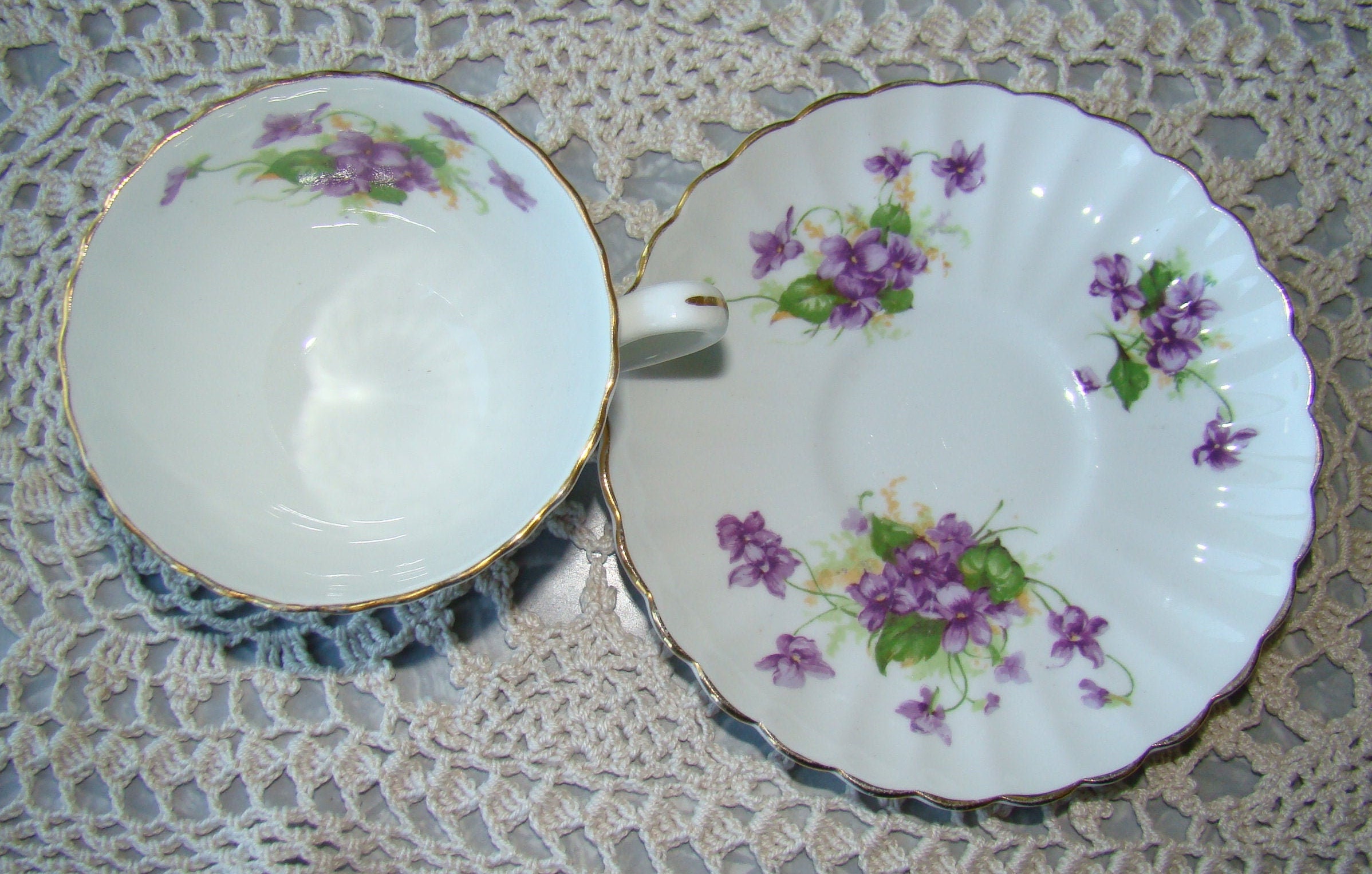 Radfords Crown China Vintage Fluted Tea Cup and Saucer - Etsy