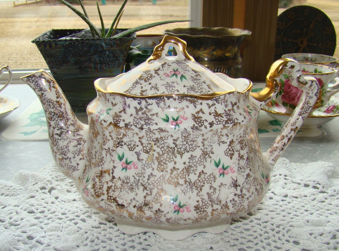 Arthur Wood antique England Vintage Teapot | Etsy