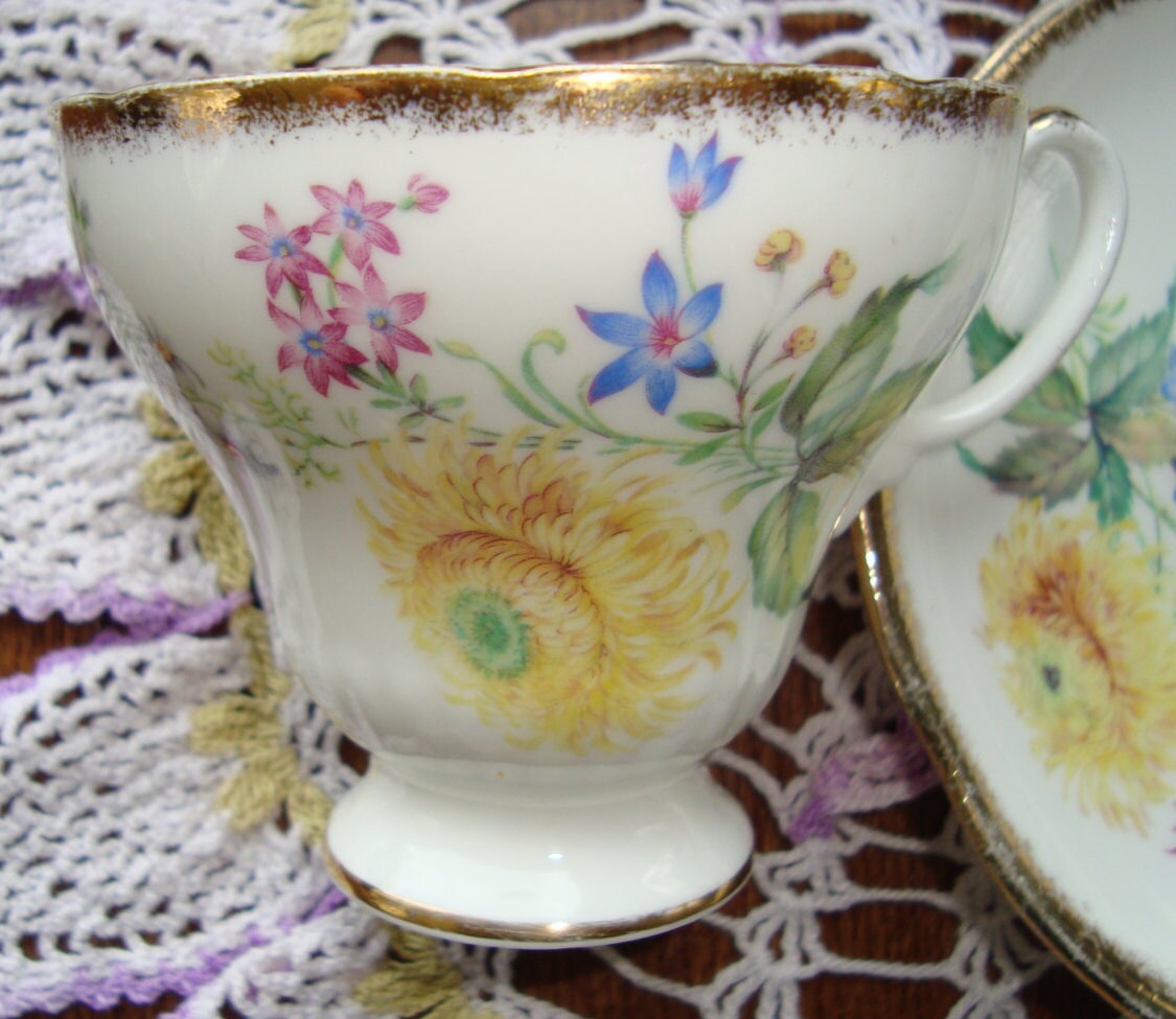 Foley Bone China England Vintage Tea Cup and Saucer | Etsy