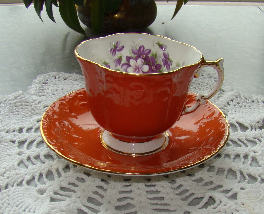 Aynsley Bone China England - Vintage Square Tea Cup and Saucer ...