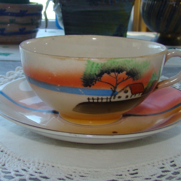 Hand Painted Tea Cup - Etsy