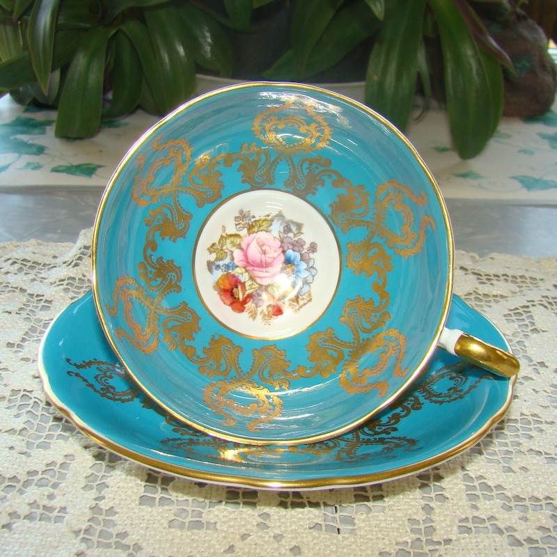 Turquoise Gold China - Etsy
