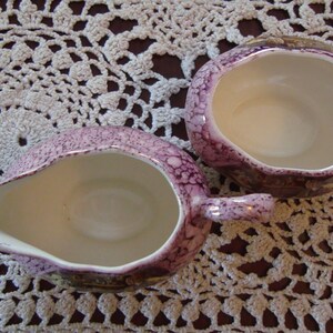Lancaster Sandland - Hanley England - Vintage Creamer and Sugar Bowl ...