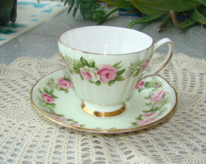 Colclough - Bone China Made in England - Vintage Ribbed Tea Cup and ...