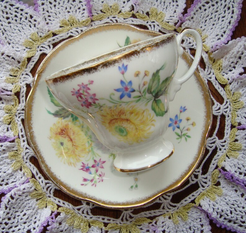 Foley Bone China England Vintage Tea Cup and Saucer - Etsy