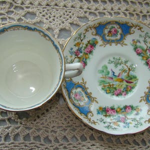 Foley China Blue "broadway" English Bone China - Chelsea Bird, Blue and ...