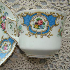 Foley China Blue "broadway" English Bone China - Chelsea Bird, Blue and ...