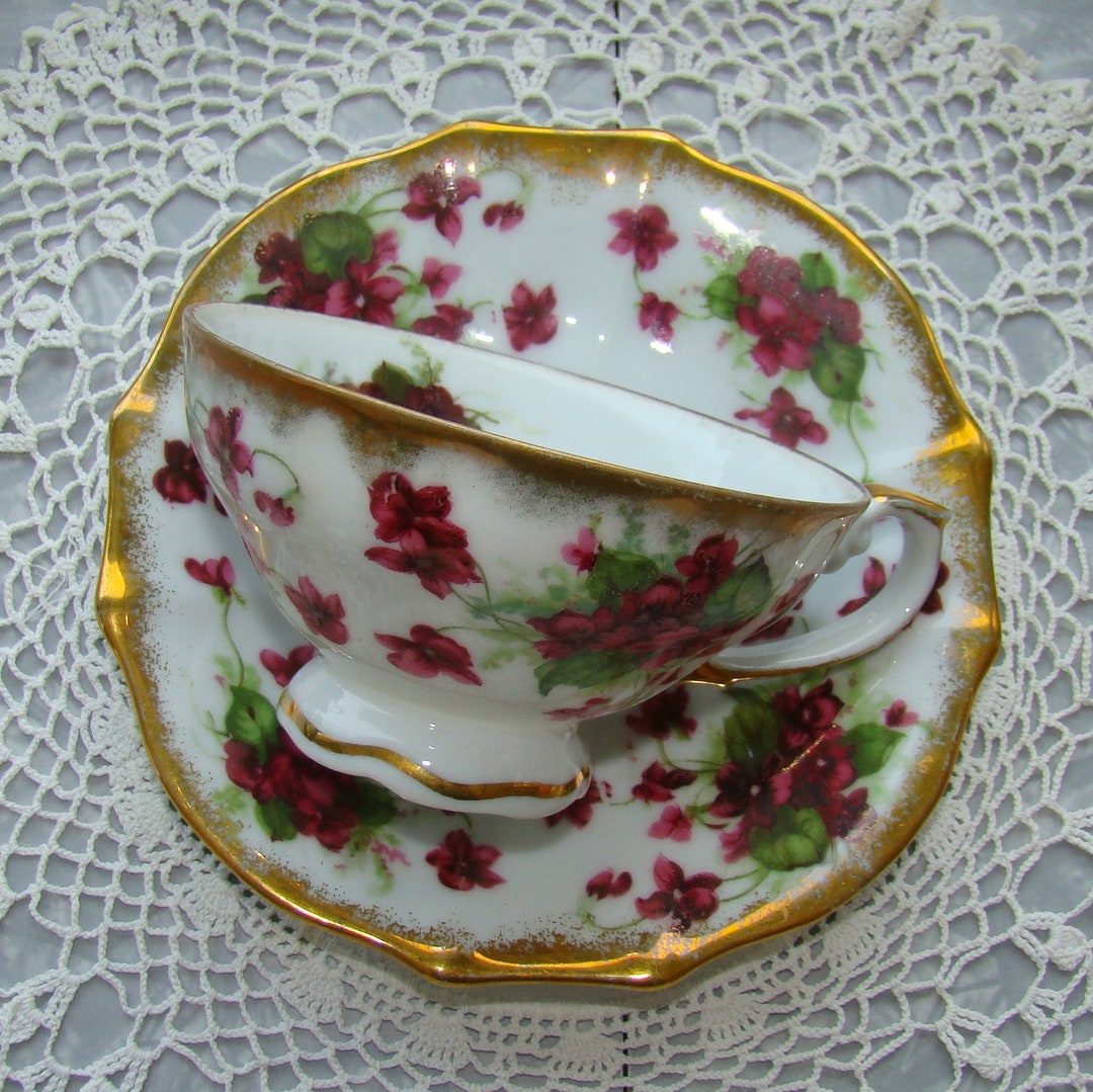 Shafford Japan - Hand Painted Bone China - Vintage Wide Mouth Tea Cup ...