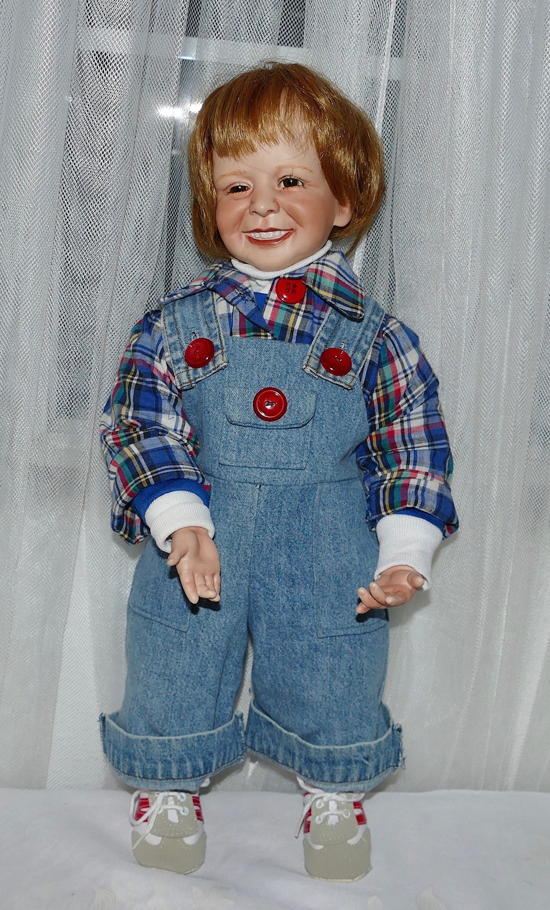 C.1994 "krister" Character Boy Original Doll 19" by Artist Elin ...