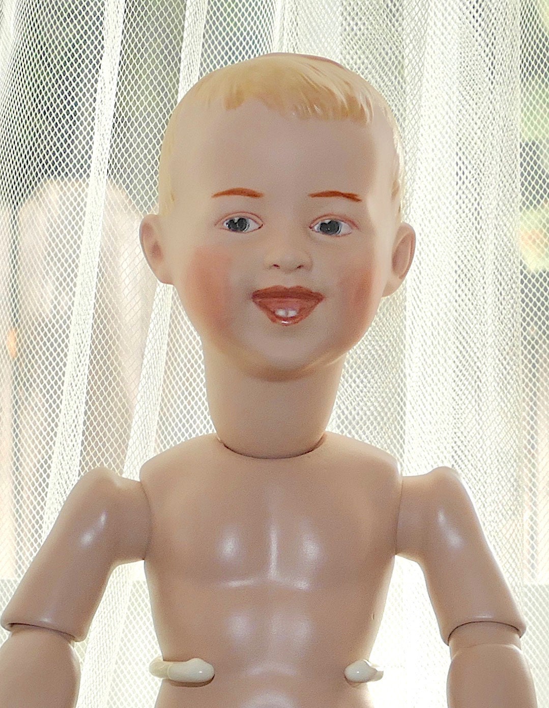 Gebruder Heubach Germany #7604 Character Laughing Boy 15" Doll ...