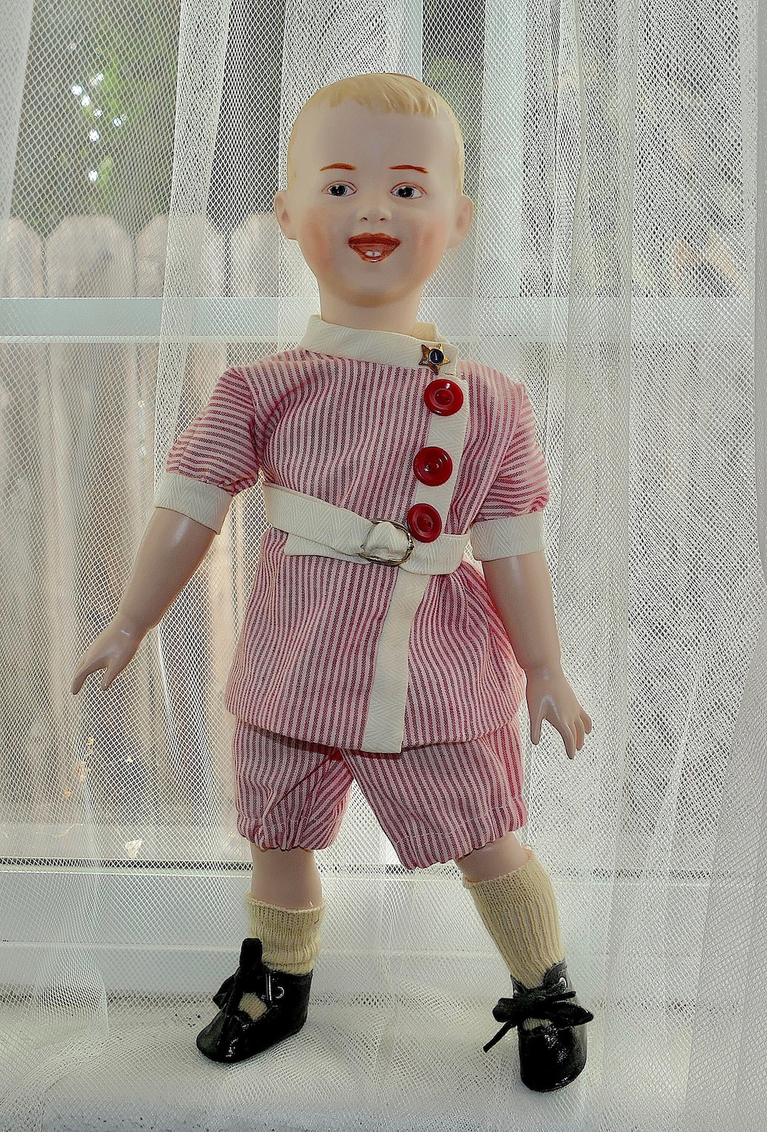Gebruder Heubach Germany #7604 Character Laughing Boy 15" Doll ...