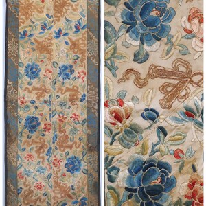 Authentic Chinese Hand Embroidered Forbidden Stitch Sleeve Band Textile ...