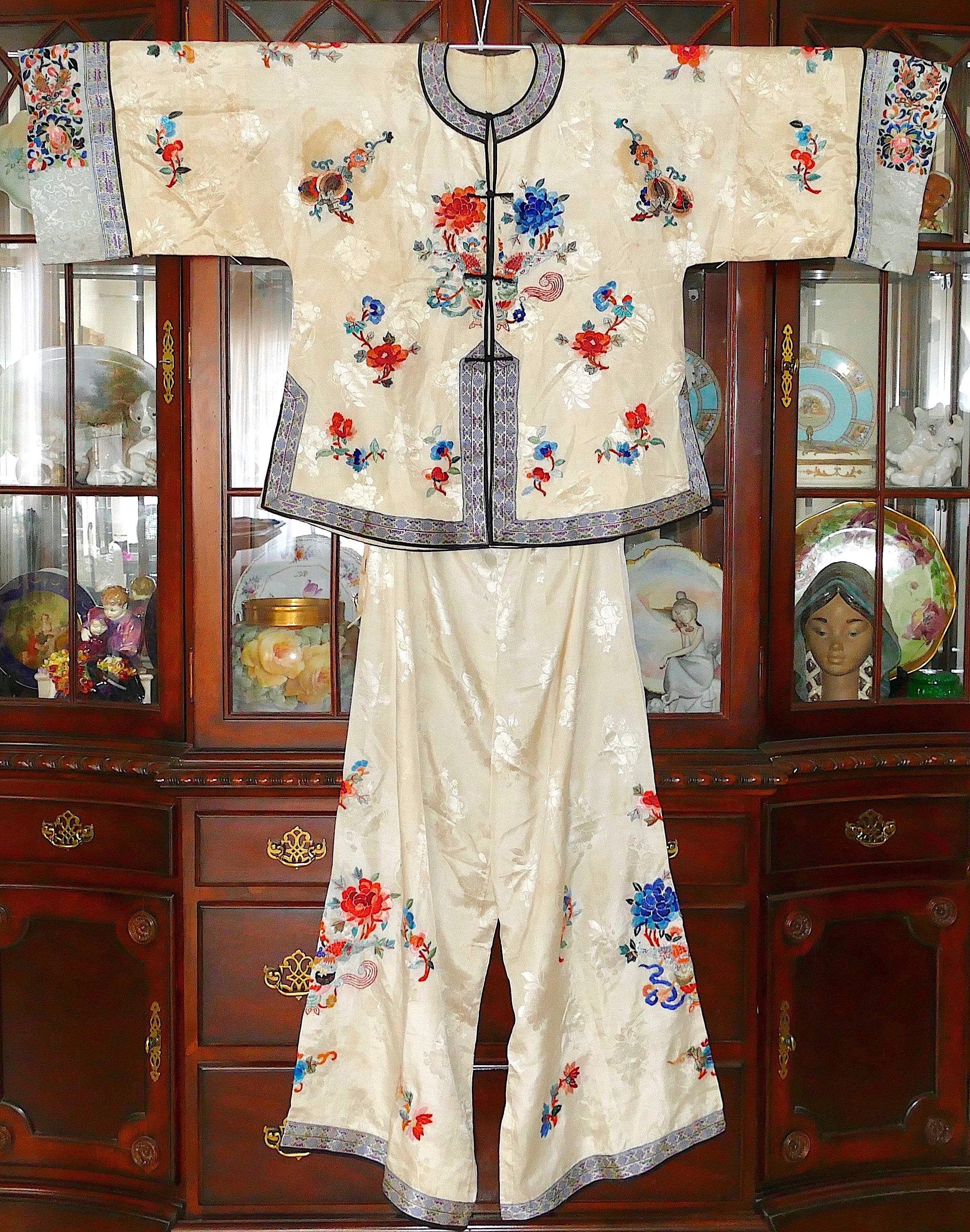 Vintage Silk Chinese Robe - Etsy Vintage Silk Chinese Robe - Etsy