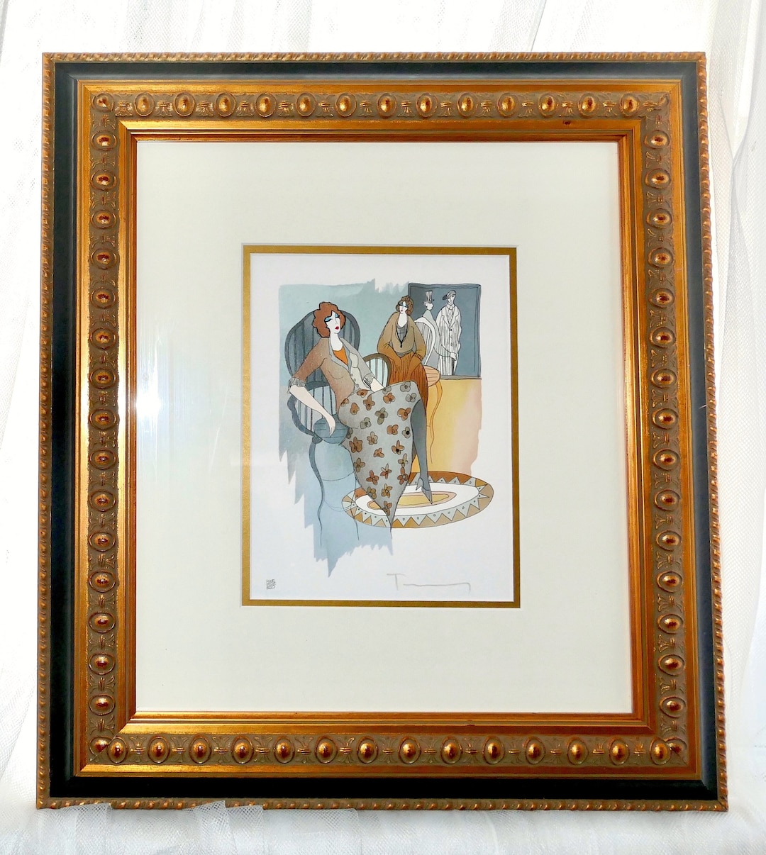 Itzchak Tarkay 2005 Cynthia in Brown SERIGRAPH Signed Numbered Reg ...