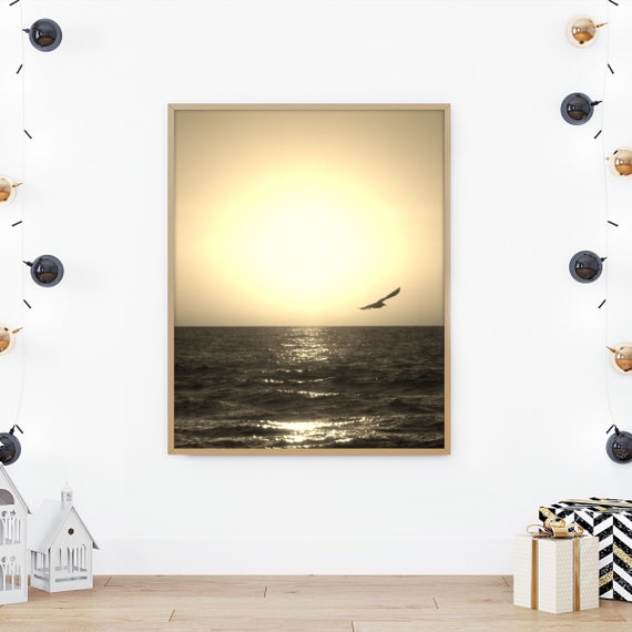 SUNSET-Fine Art Print Beach Photography Beach Decor Lake | Etsy