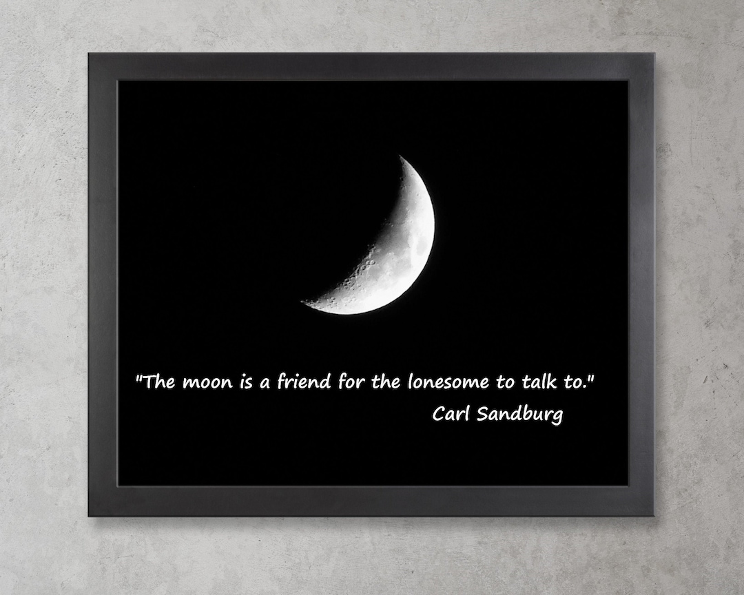 FRIEND Moon-fine Art Print, Moon Decor, Bedroom Decor, Moon Photography ...