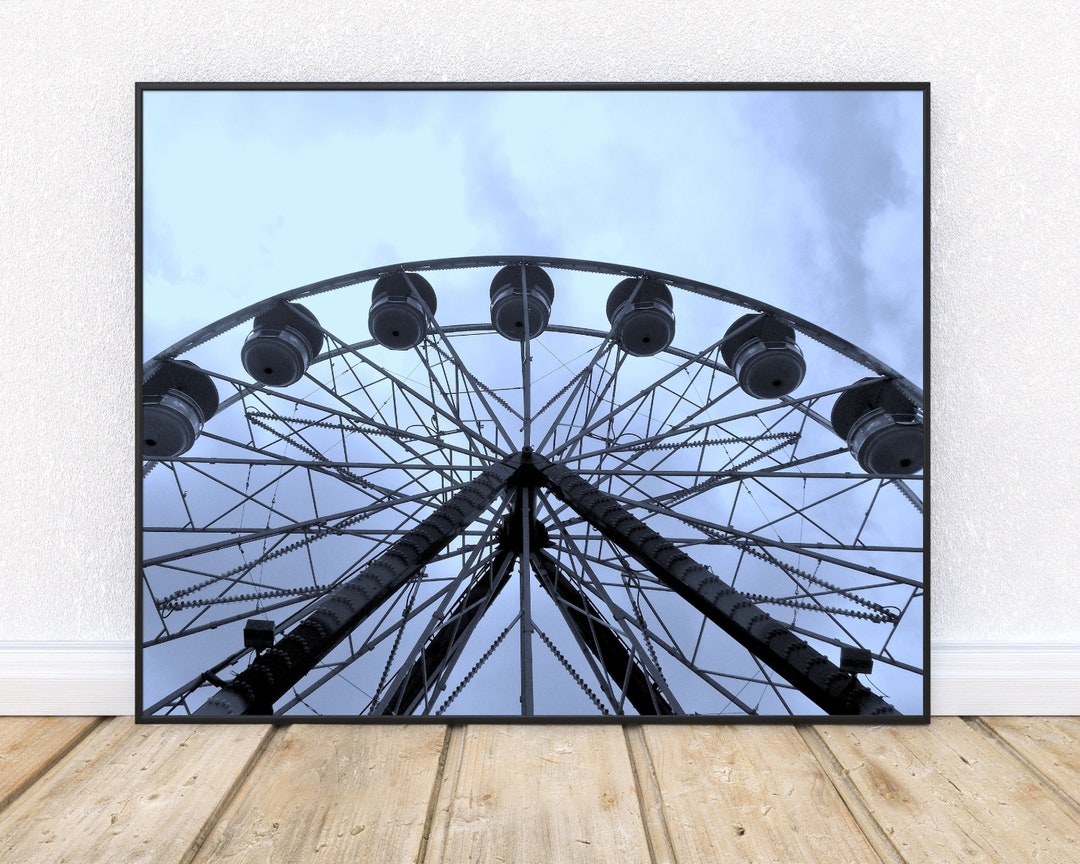 COUNTY Fair-fine Art Print, Ferris Wheel, Carnival Ride, Amusement Park ...