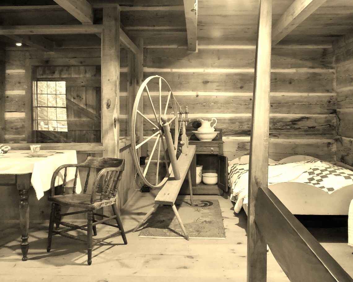 1850s LOG HOUSE Horizontal-fine Art Print, Historical Photography ...