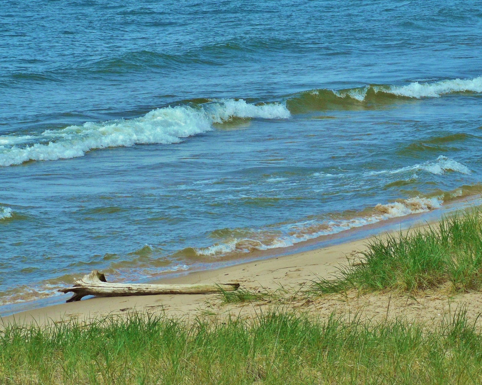 BEACH AT Manistee-fine Art Print, Lake Michigan, Beach Photography ...