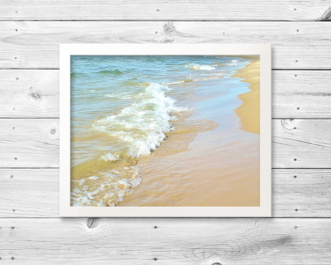 BEACH Horizontal-fine Art Print, Beach Photography, Beach Decor, Lake ...