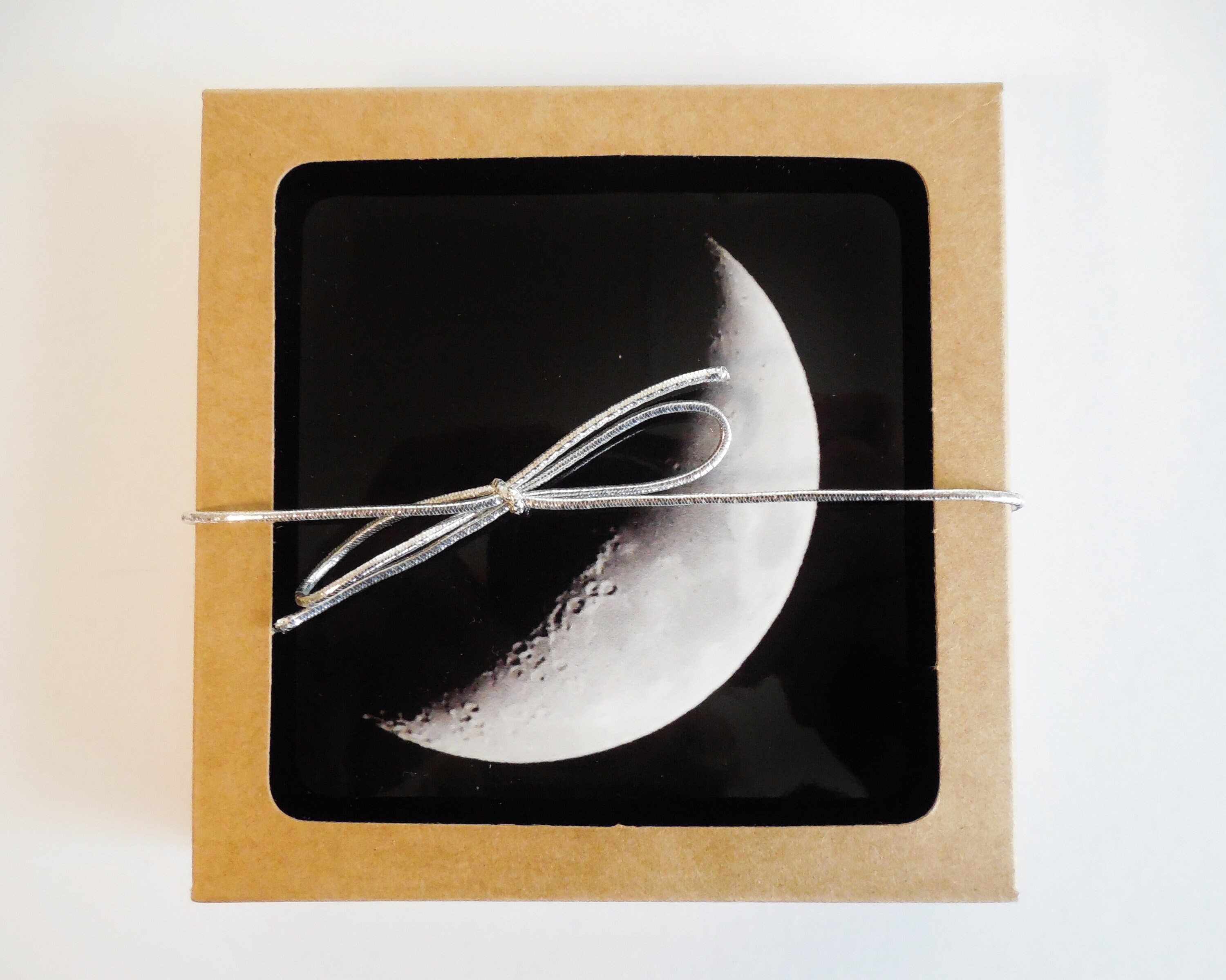 MOON PHASES Beverage Coasters--4 Assorted, Hostess Gift, Housewarming ...