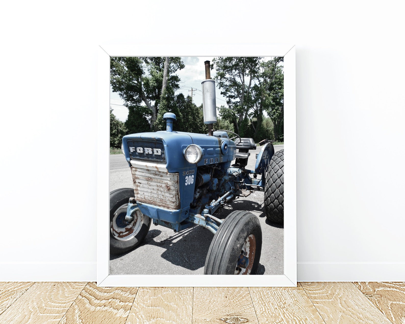 OLD BLUE Tractor-fine Art Print, Farm Photography, Farmhouse Decor ...