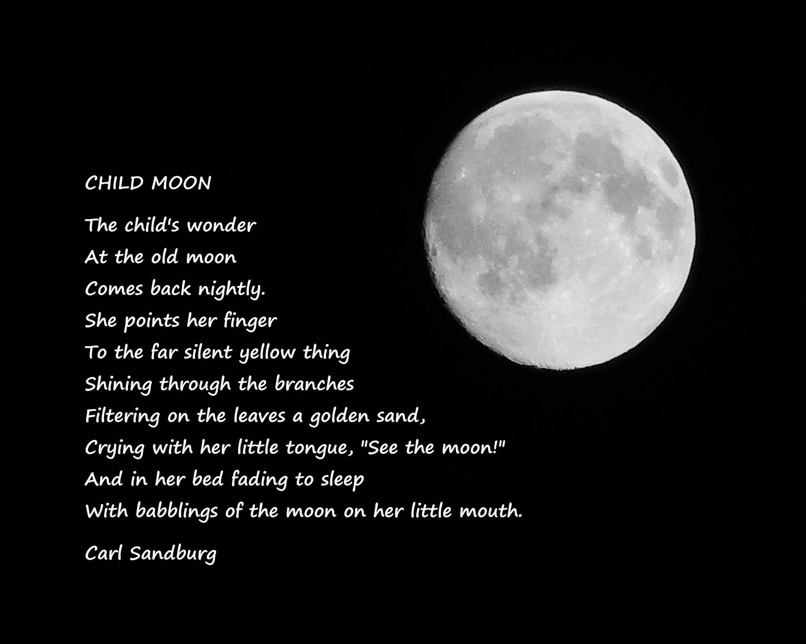 CHILD MOON Horizontal-baby Girl, Nursery Decor, Childrens Decor, Moon ...