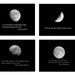 MOON QUOTES Note Cards--note Card Set, Stationery, Blank Cards, Thank ...