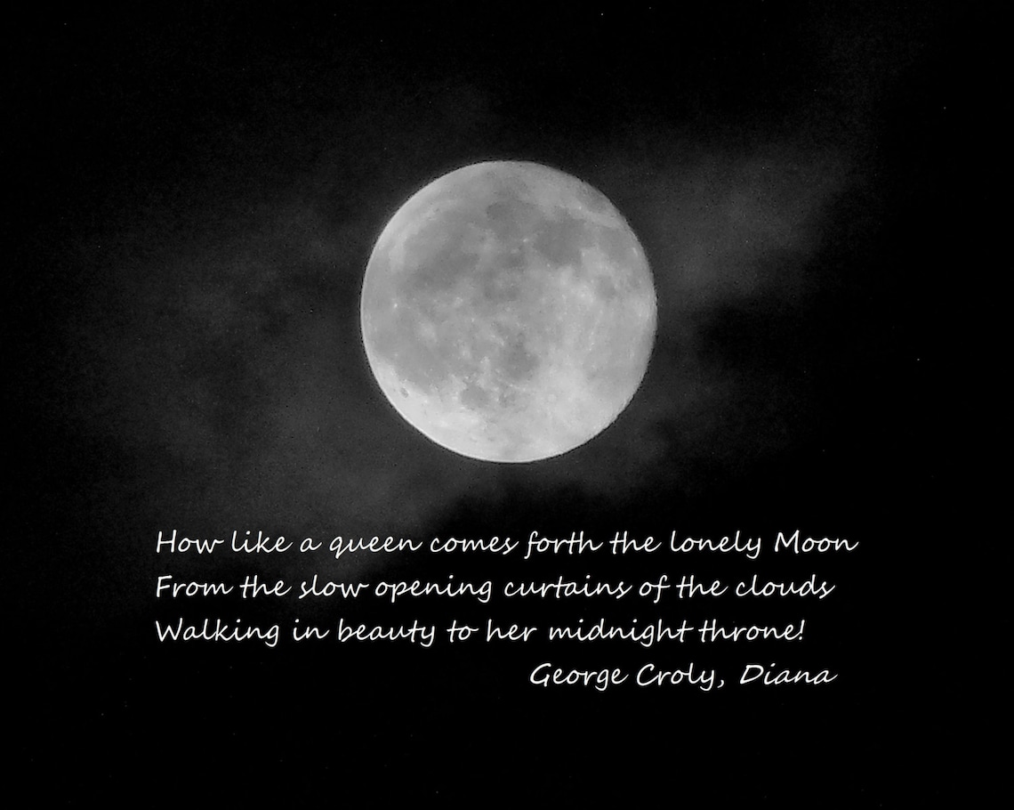 QUEEN Moon-fine Art Print Moon Photography Lunar - Etsy