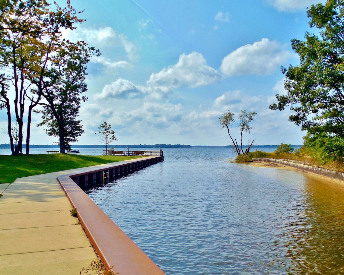 CLAM LAKE CANAL and Lake Mitchell-fine Art Print Cadillac - Etsy