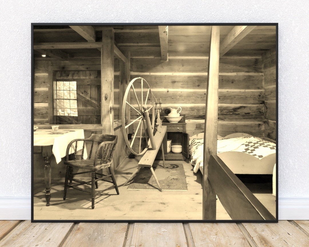 1850s LOG HOUSE Horizontal-fine Art Print, Historical Photography ...