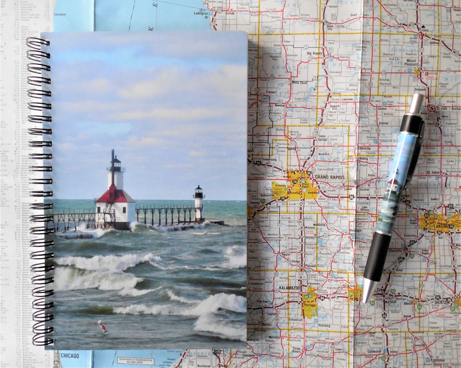 LIGHTHOUSE JOURNAL & PEN Gift Set--journal, Travel Journal, Notebook ...