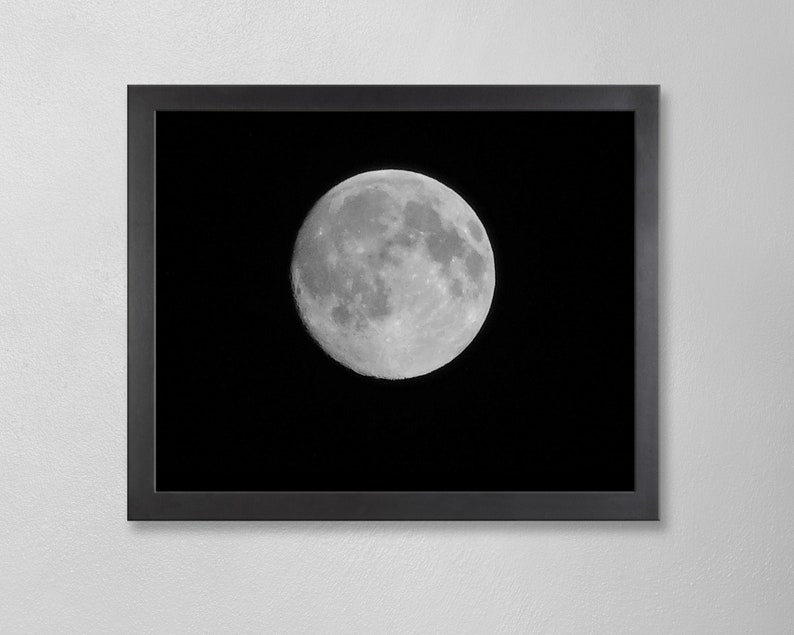 FULL Moon-fine Art Print, Moon Photography, Moon Decor, Bedroom Decor ...