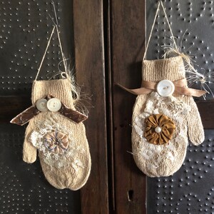 Victorian Style 6 Inch Mitten Ornament - Etsy