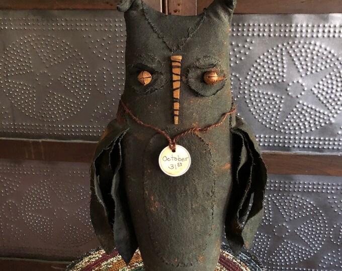 Primitive Halloween Owl - Etsy