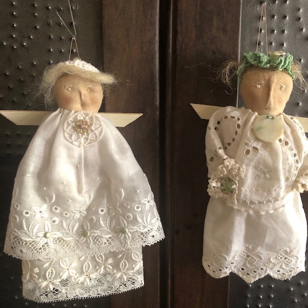 Primitive Angel Doll - Etsy