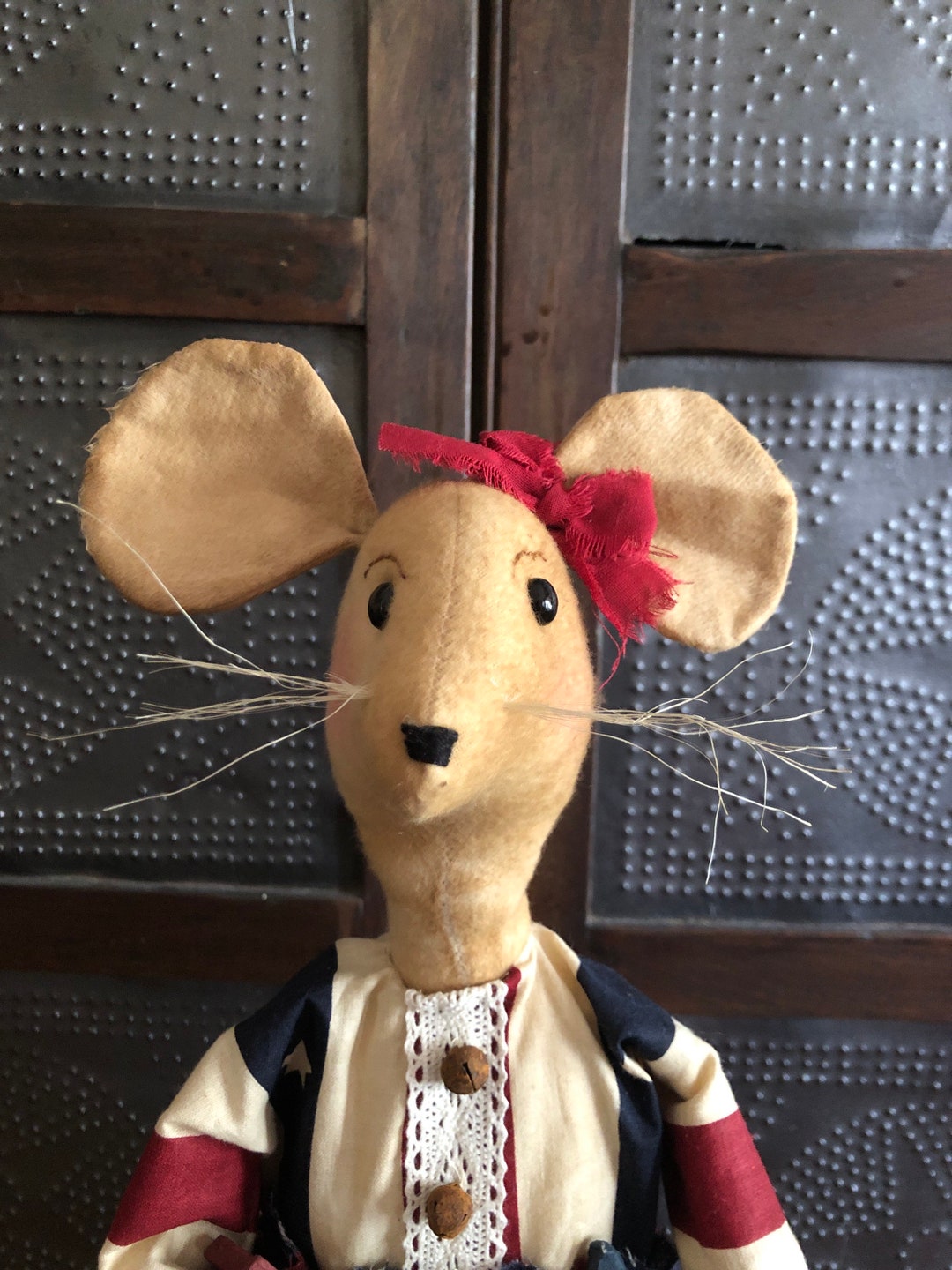 Primitive 14 Inch Americana Mouse - Etsy