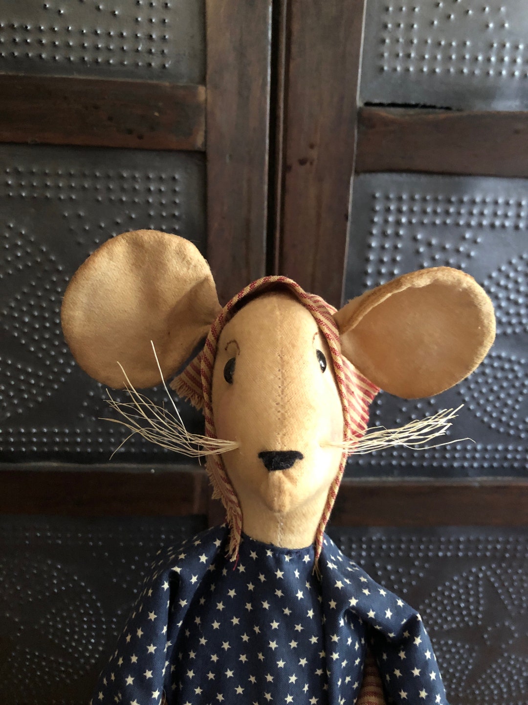 Primitive 14 Inch Americana Mouse - Etsy