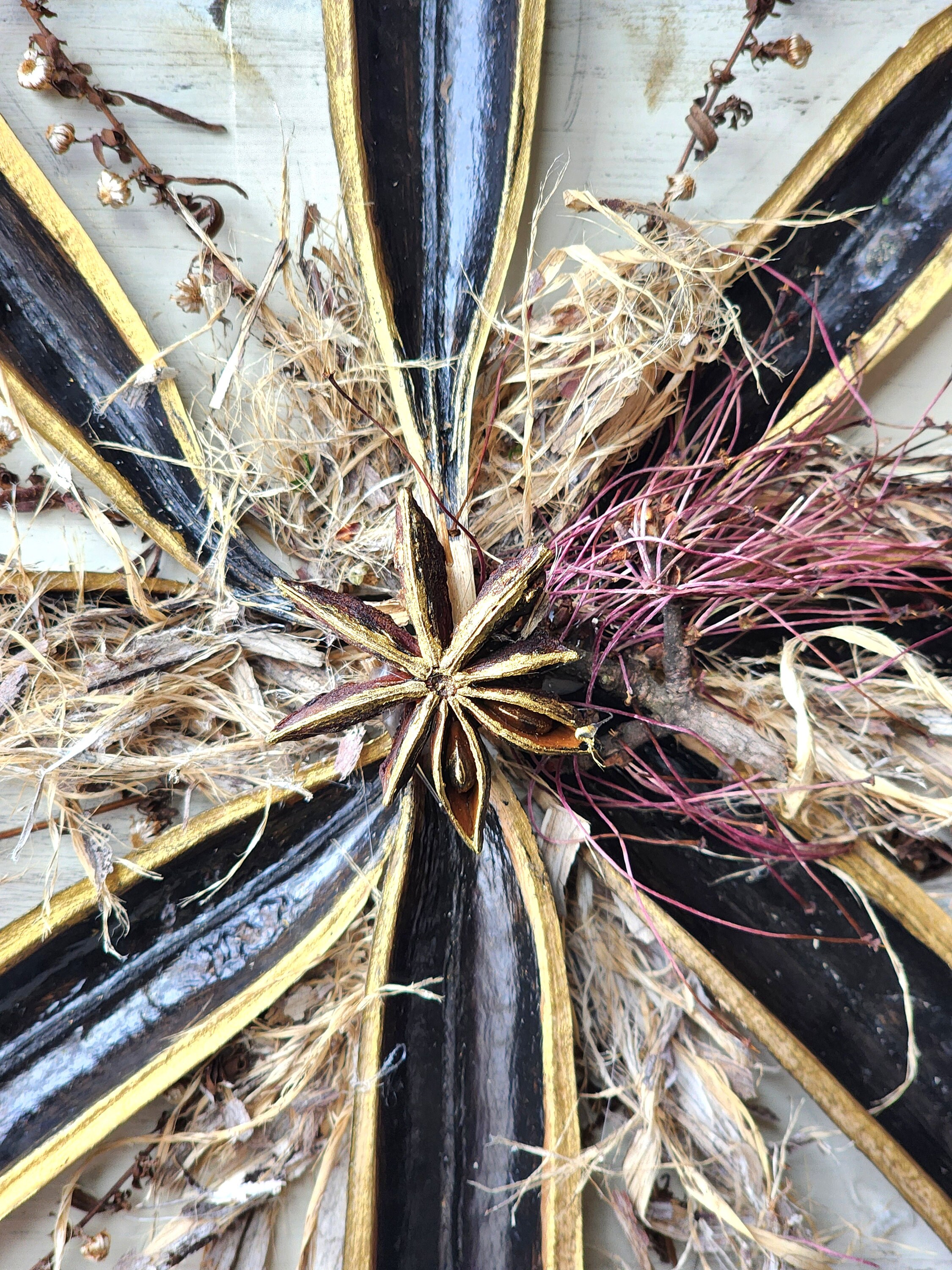 Rustic Trumpet Vine Seed Pod Art Handmade Nature Décor, Unique Gift ...