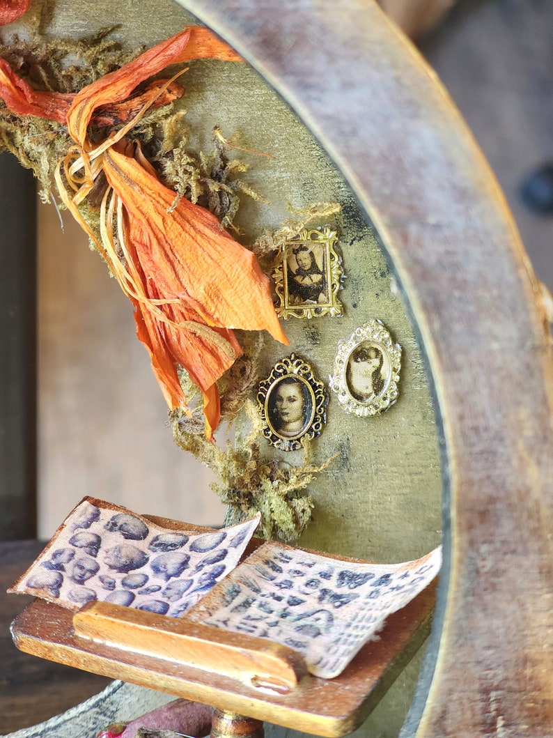 Handmade Vintage Clock Diorama Unique Shadow Box Art, Miniature ...