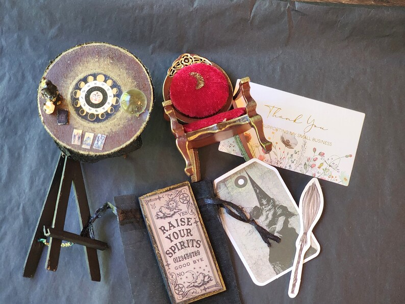 Magical Mini Tarot Table Dollhouse Accessory for Mystical Readings ...