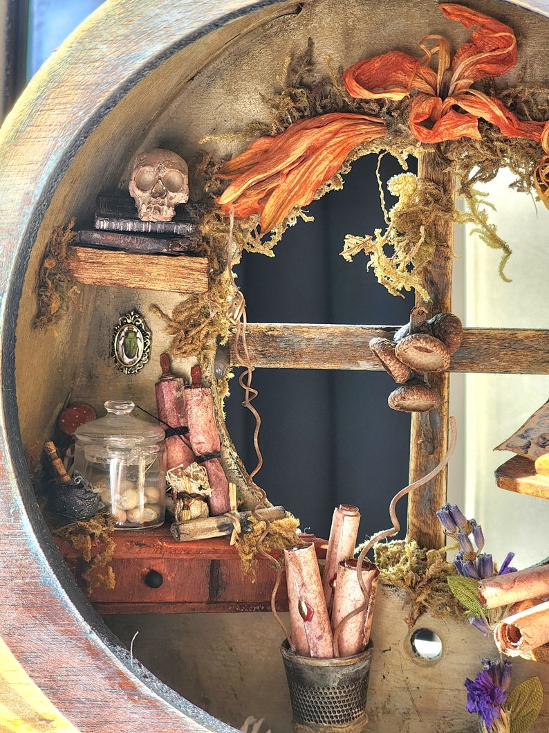 Handmade Vintage Clock Diorama Unique Shadow Box Art, Miniature ...