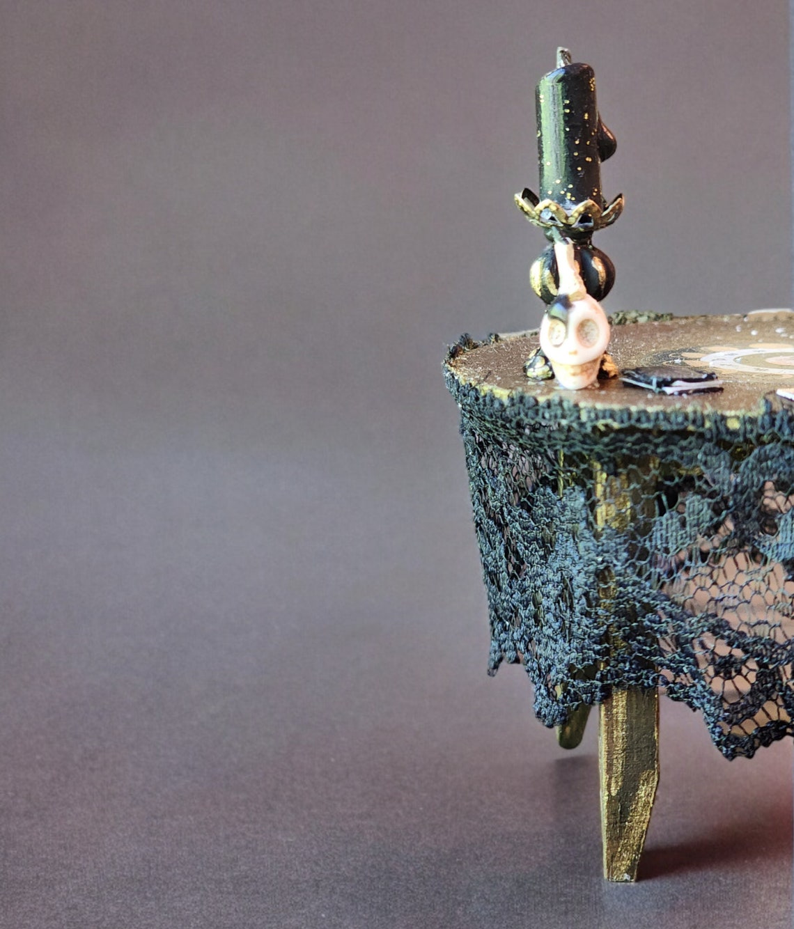 Magical Mini Tarot Table Dollhouse Accessory for Mystical Readings ...