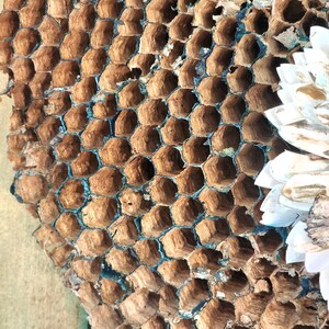 Handmade Paper Wasp Nest Art on Wood - Whimsical Bee Lover Gift, Nature ...