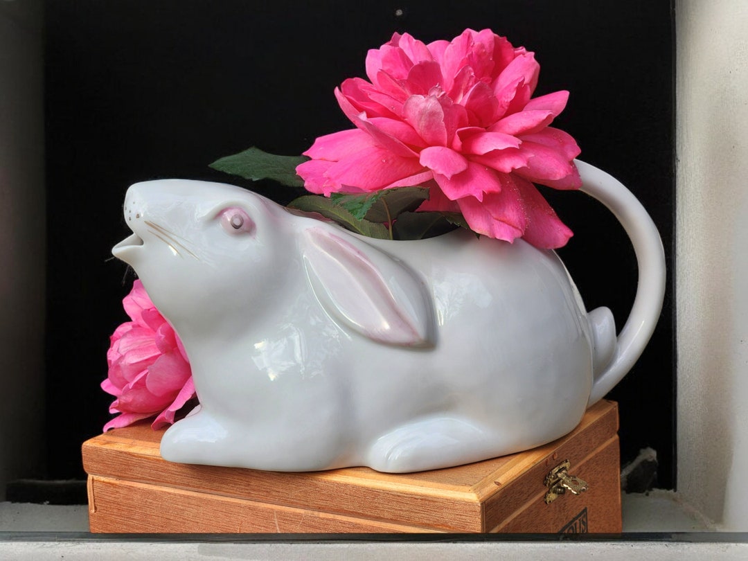 Vintage Henriksen Imports Bunny Rabbit Teapot - Rabbit Cottagecore ...