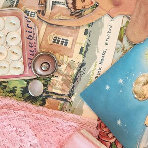 Authentic Vintage Pink Themed Junk Journal Kit - Etsy