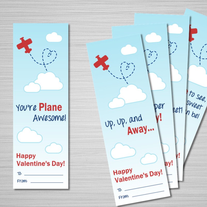 Airplane Valentine - Etsy