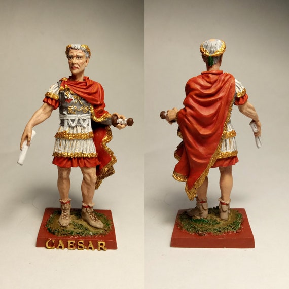 Gaius Julius Caesar 100-44 B.C. / Tin figure 54mm | Etsy
