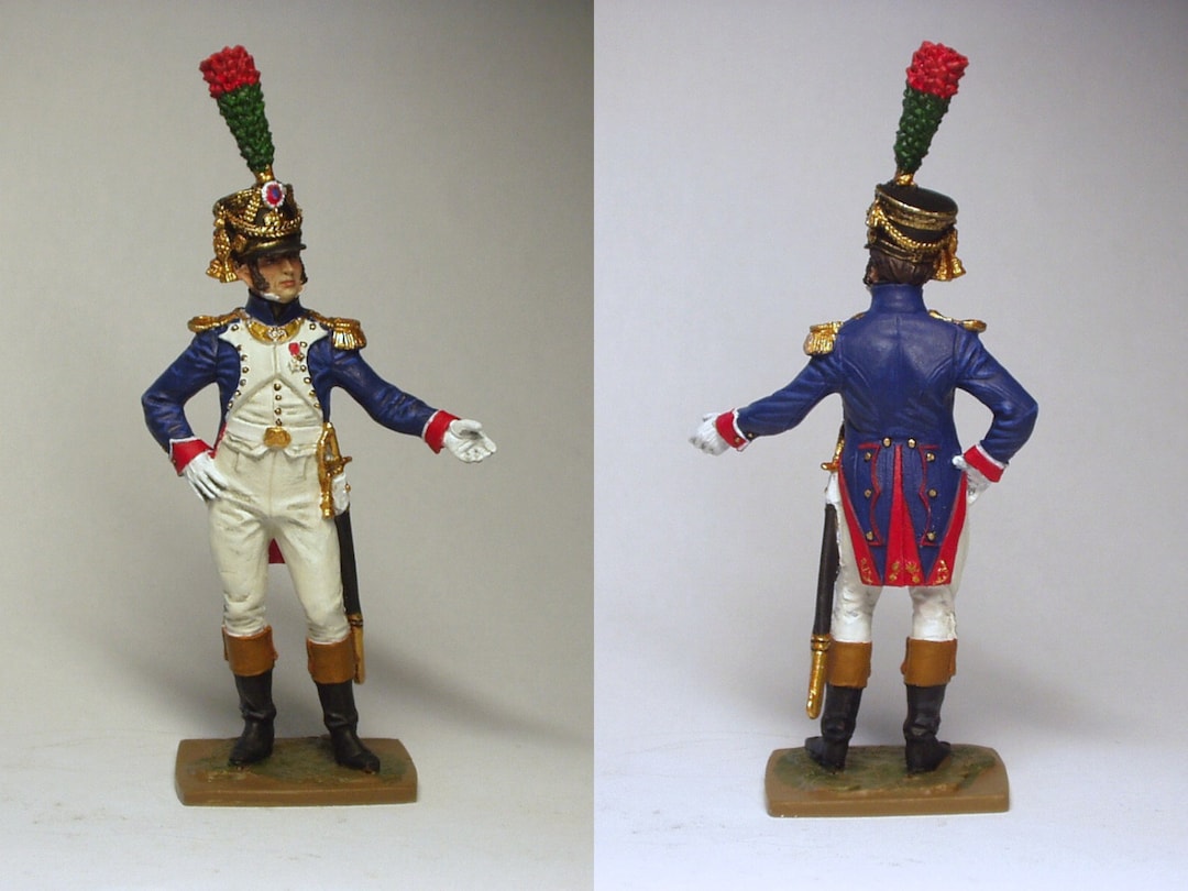 Officer of Fusilier-chasseurs of the Guard. France, 1809. / Tin Figure ...